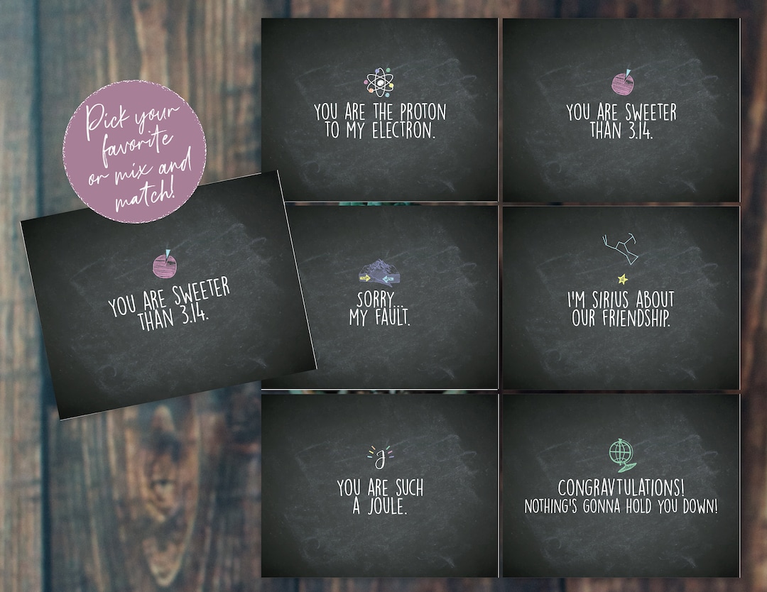 Science Thank You Card, Science Greeting Cards, Cards for Science ...