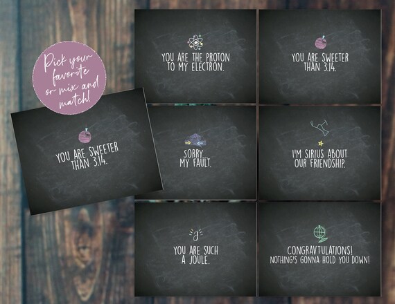 Science Thank You Card Science Greeting Cards Cards for - Etsy