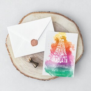 Science Graduation Invitation, Graduation Party, College Graduation ...