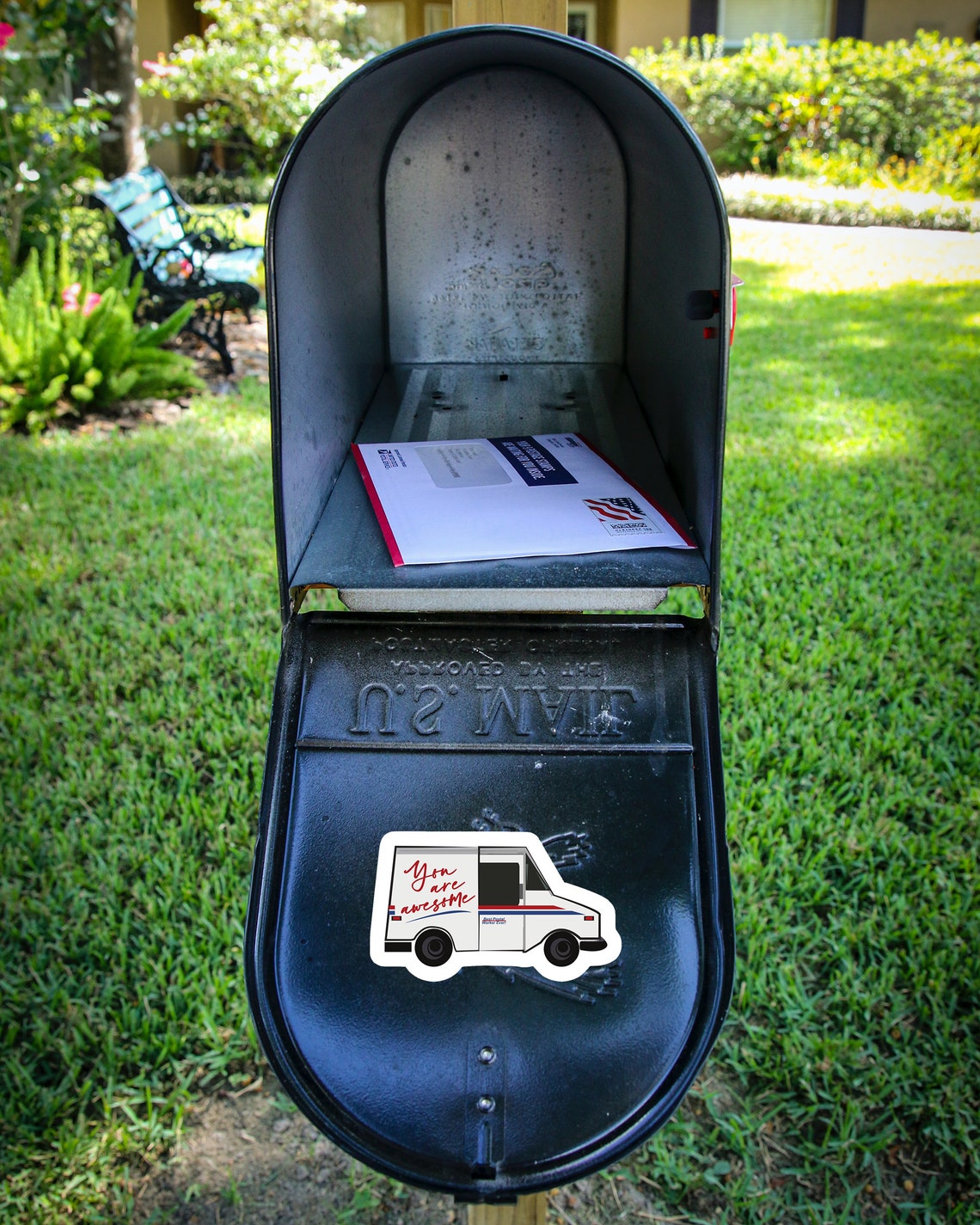 You Are Awesome Mailman Thank You Decal Mailbox Sticker Gift | Etsy