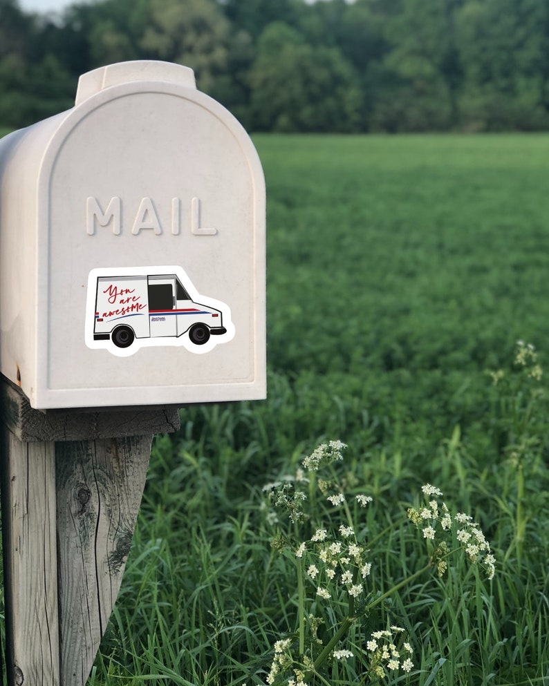 You Are Awesome Mailman Thank You Decal Mailbox Sticker Gift | Etsy