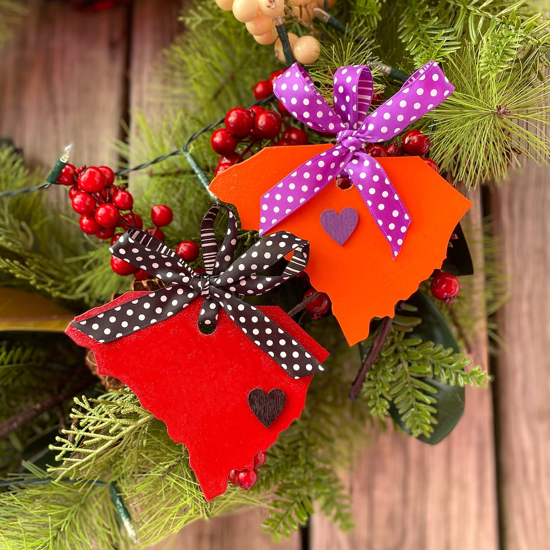 South Carolina Ornament, Custom State Ornament With Heart, Christmas ...