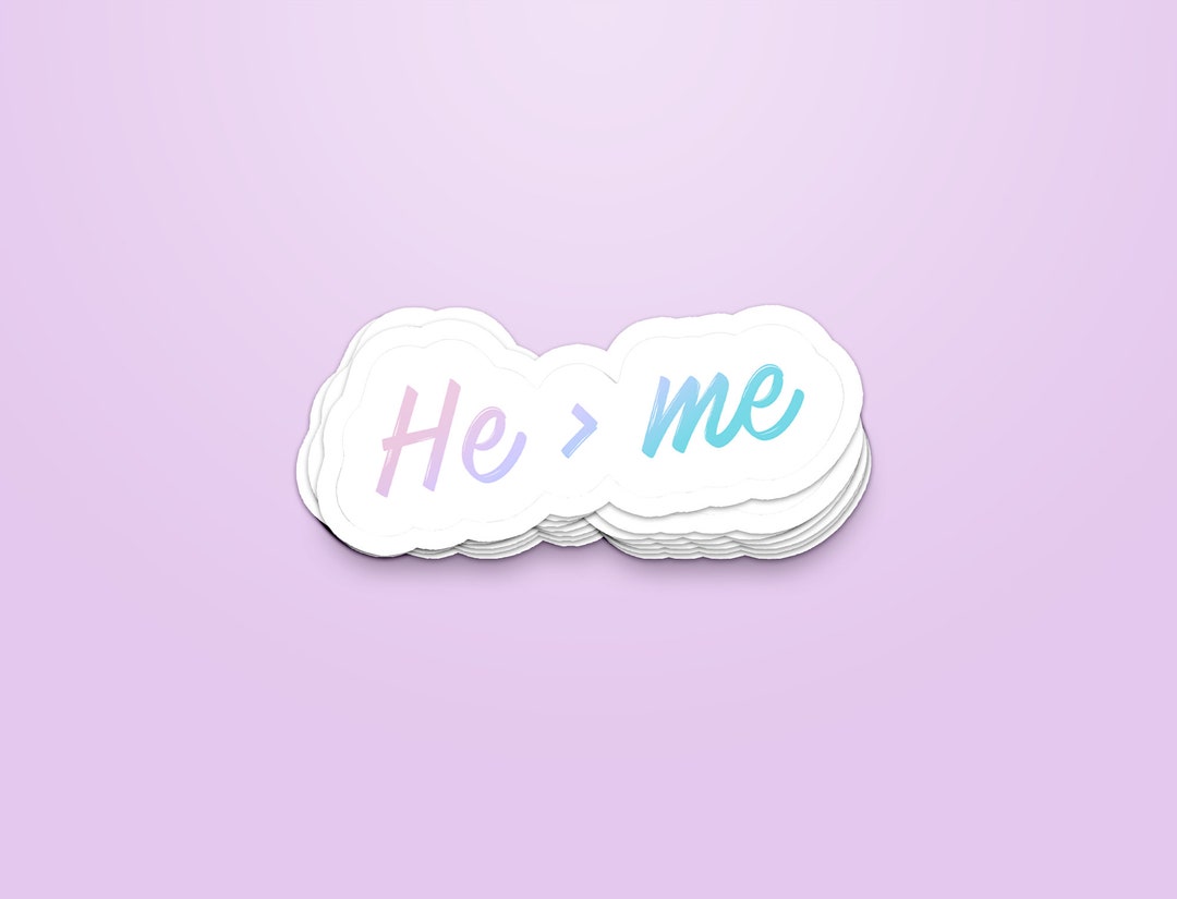 God Sticker, Jesus Sticker, Christian Gift, Faith Decal, God is Greater ...