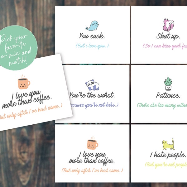 Snarky Cards - Etsy