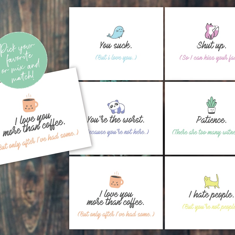 Snarky Cards - Etsy