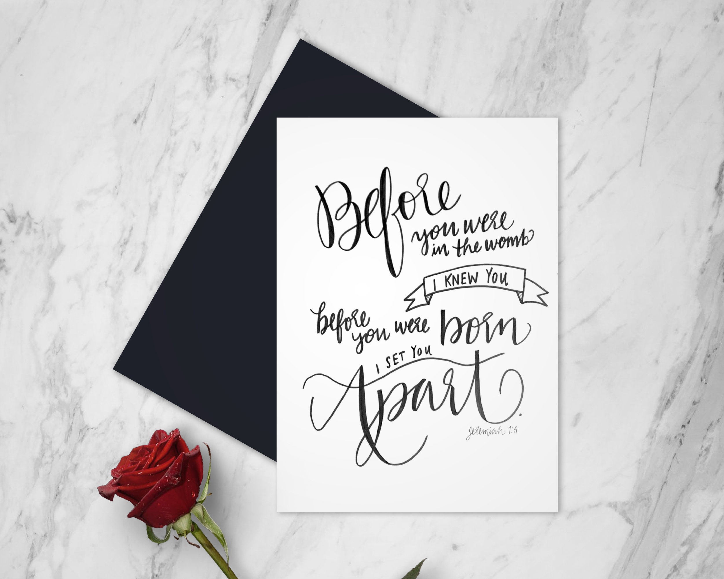 Custom Calligraphy Christian Wall Art Bible Verse Wall Art - Etsy