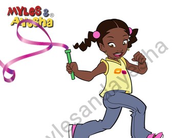 Digital Download Black Cartoon Characters Myles from Myles | Etsy