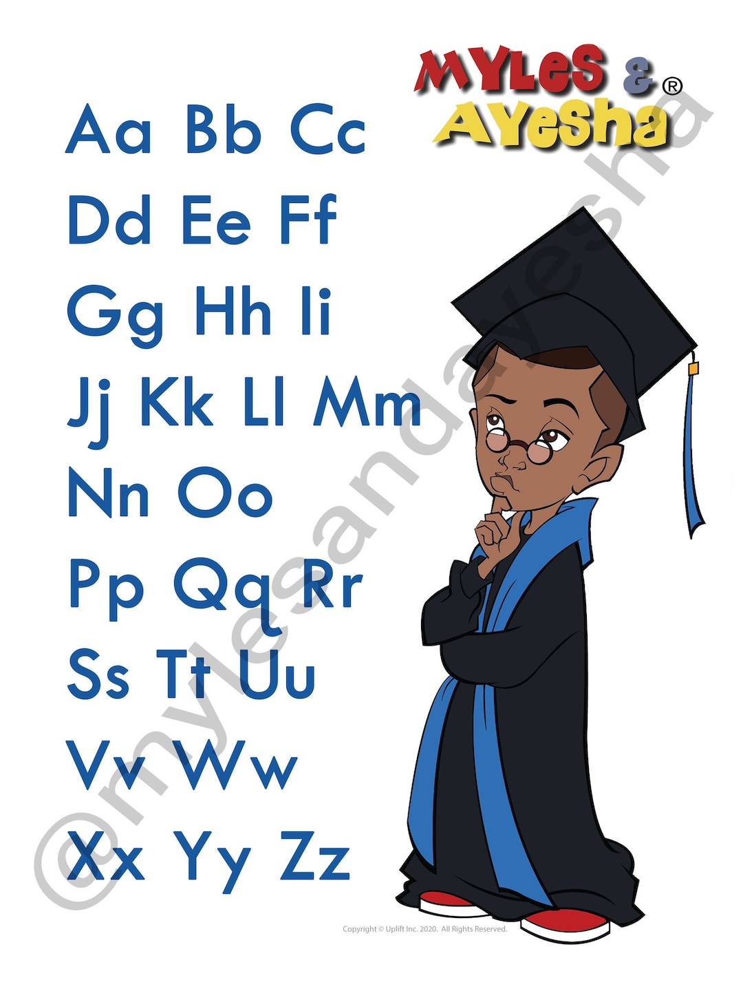 Digital Download - Black Cartoon Characters Myles (from Myles & Ayesha ...