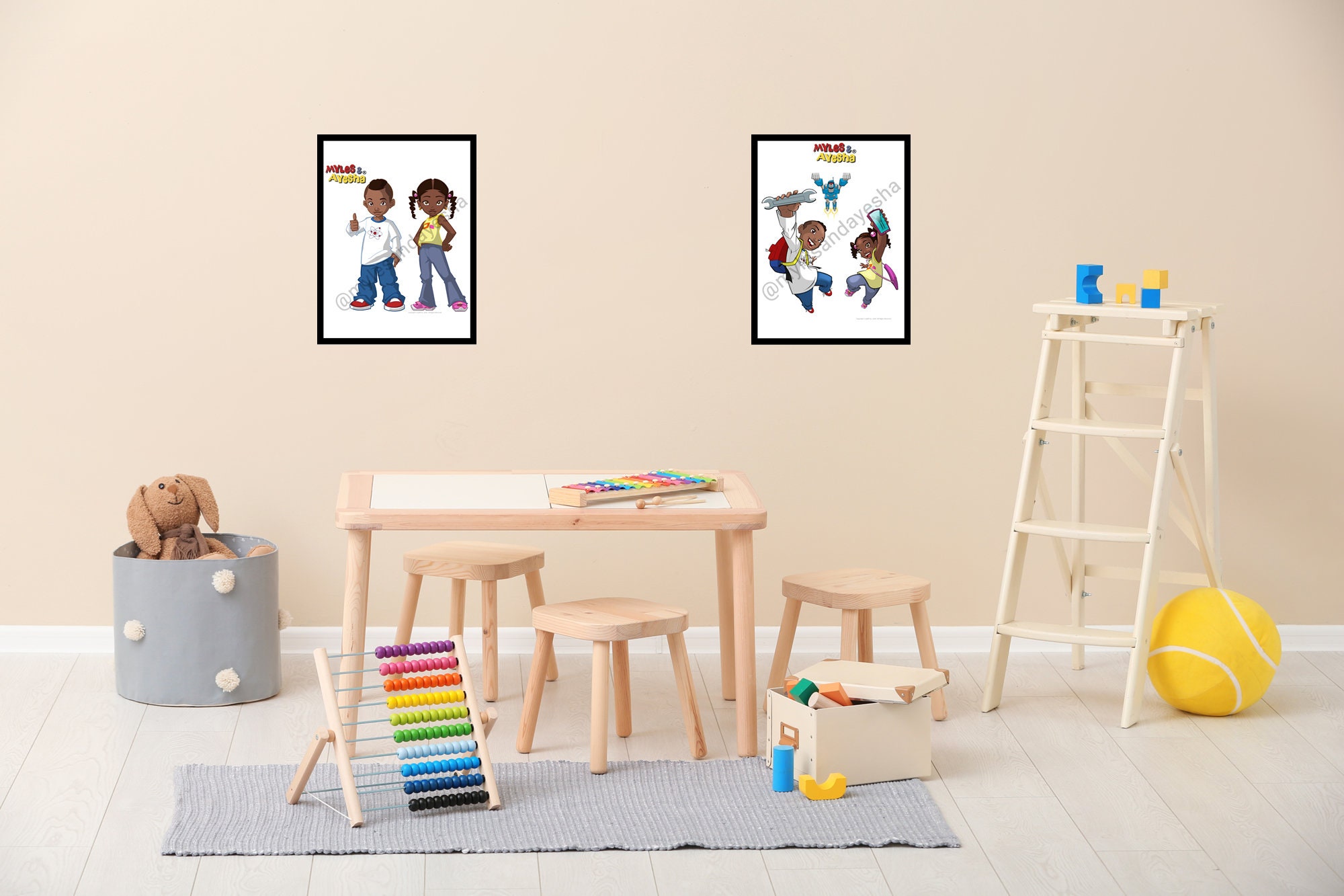 Digital Download - Black Cartoon Characters Myles & Ayesha STEM ...