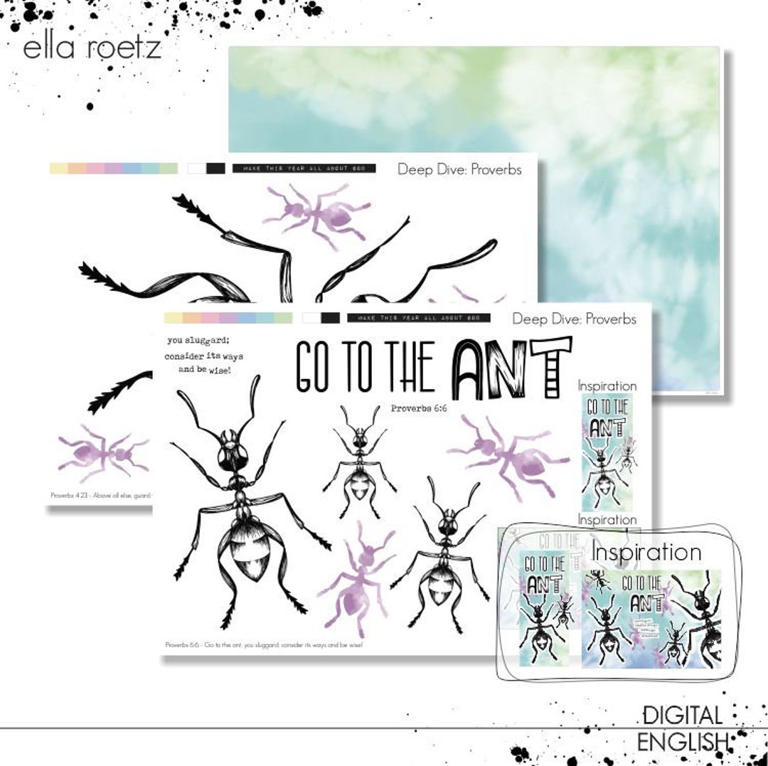 Go to the Ant - Proverbs 6.6 | Prayer Journal Bible Journal Devotional ...