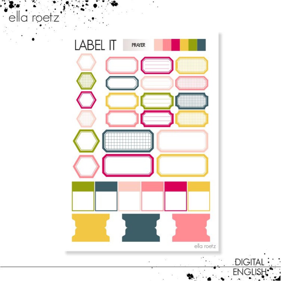 Prayer Label It Prayer Journal Bible Journal Devotional Printable - Etsy