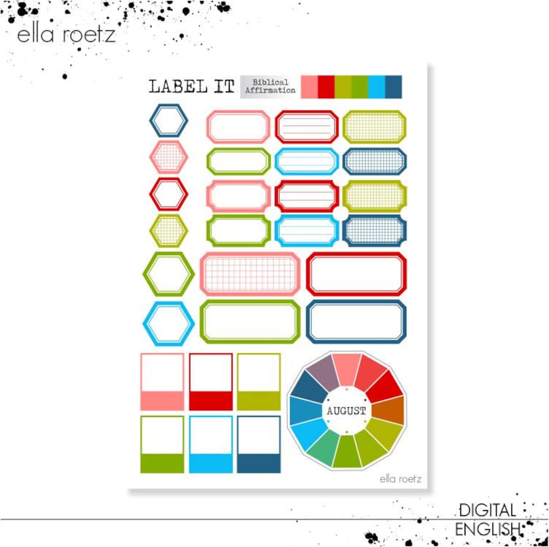 Biblical Affirmation Labels Prayer Journal Bible Journal Devotional ...