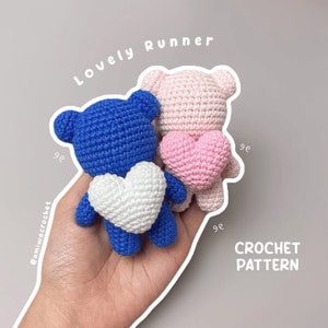 PDF : Lovely Runner Couple Bear, Crochet Pattern Kpop, DIY Crochet Bear ...