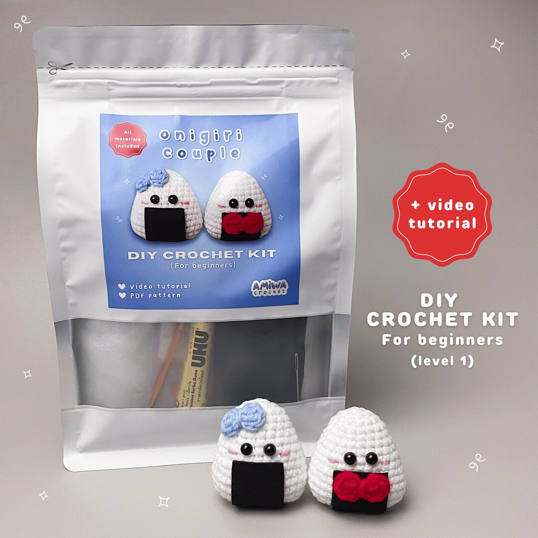 DIY Crochet Kit Onigiri by Amiwacrochet / Cochet Kit for Beginners ...