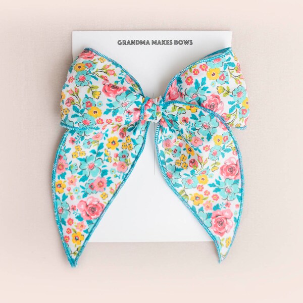 Spring Hair Bow - Etsy