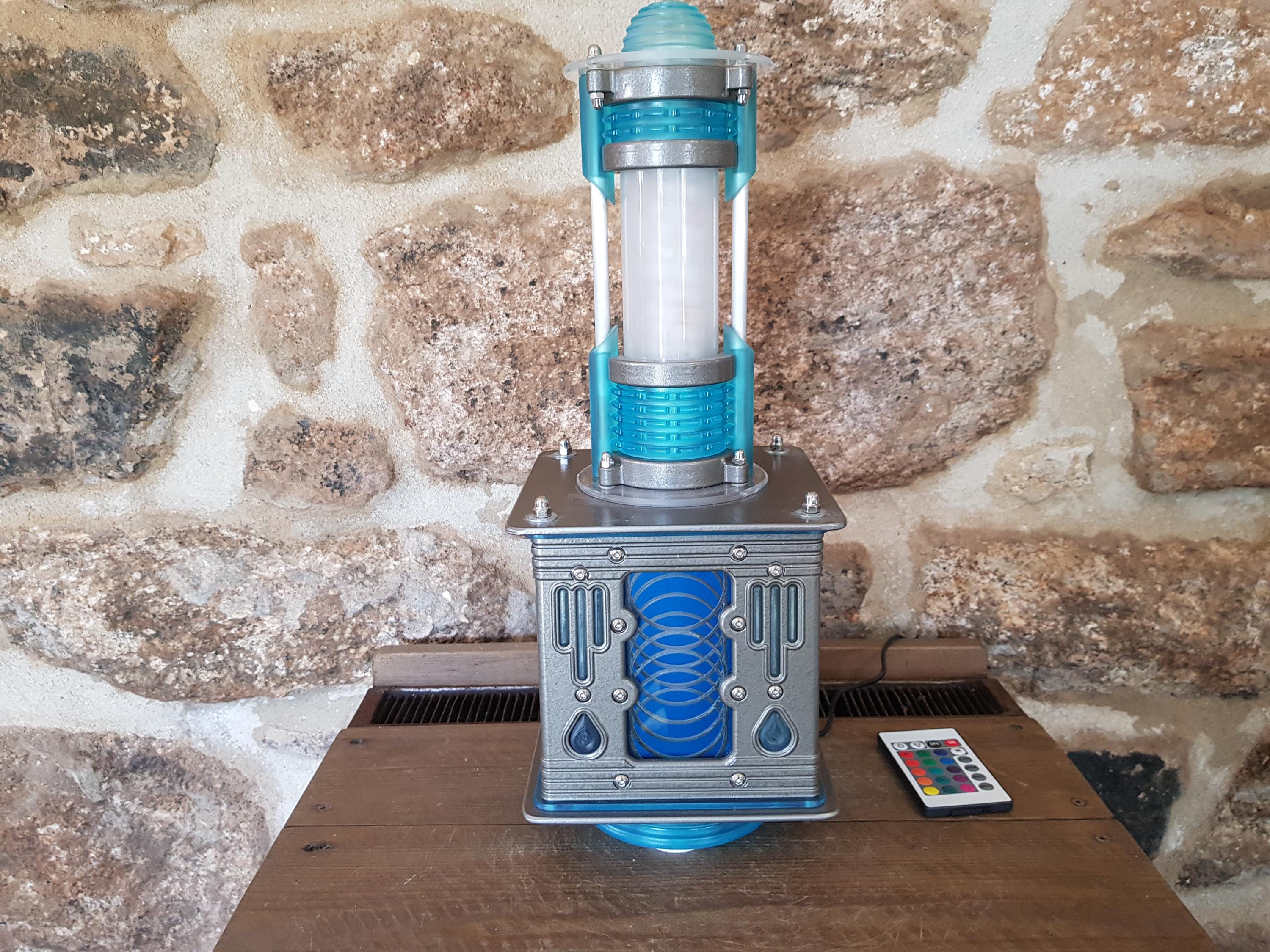 LED Vermilion Table Lamp, Retro, 1960s, Futuristic, LED - Etsy