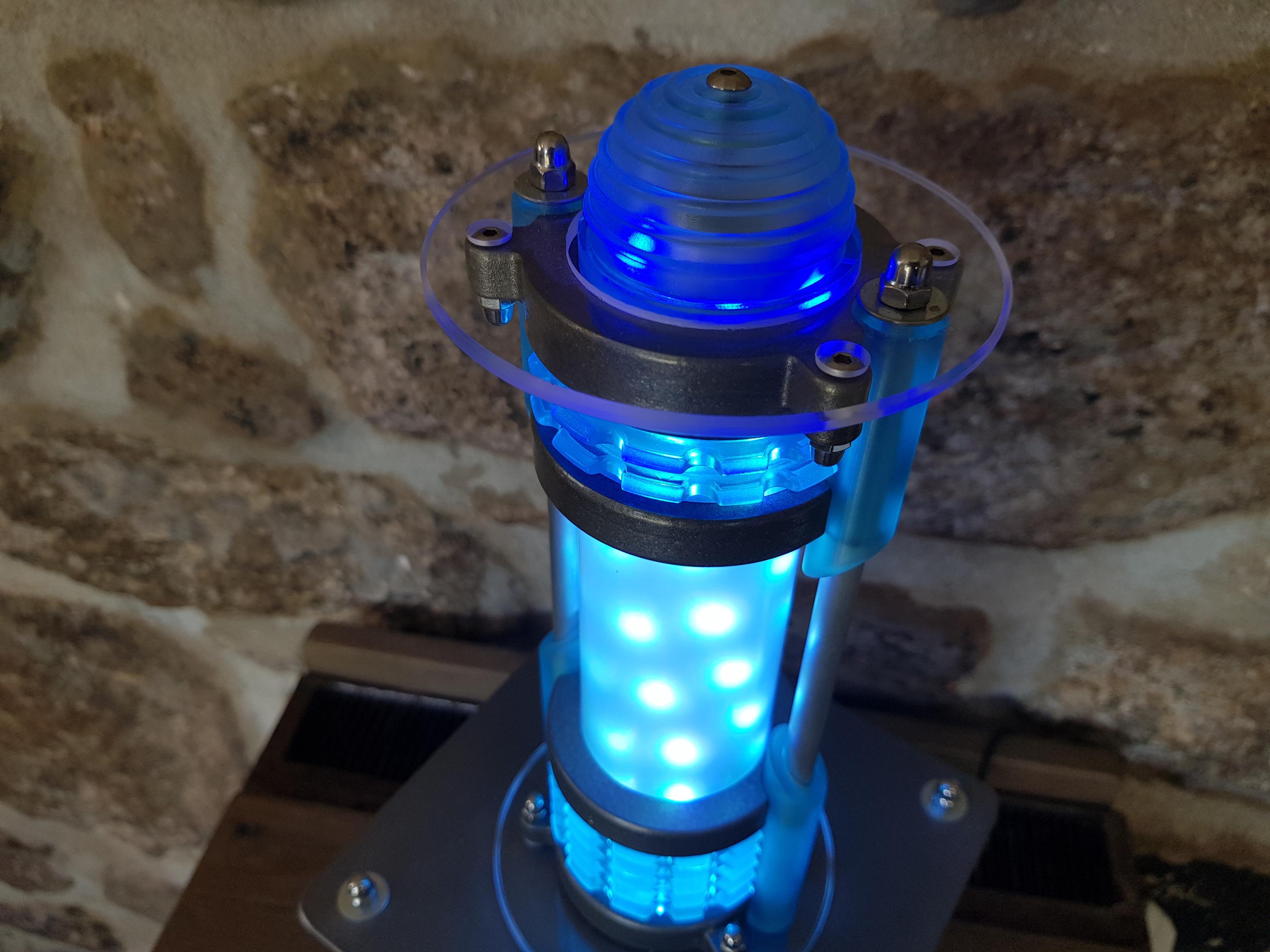 LED Vermilion Table Lamp, Retro, 1960s, Futuristic, LED - Etsy