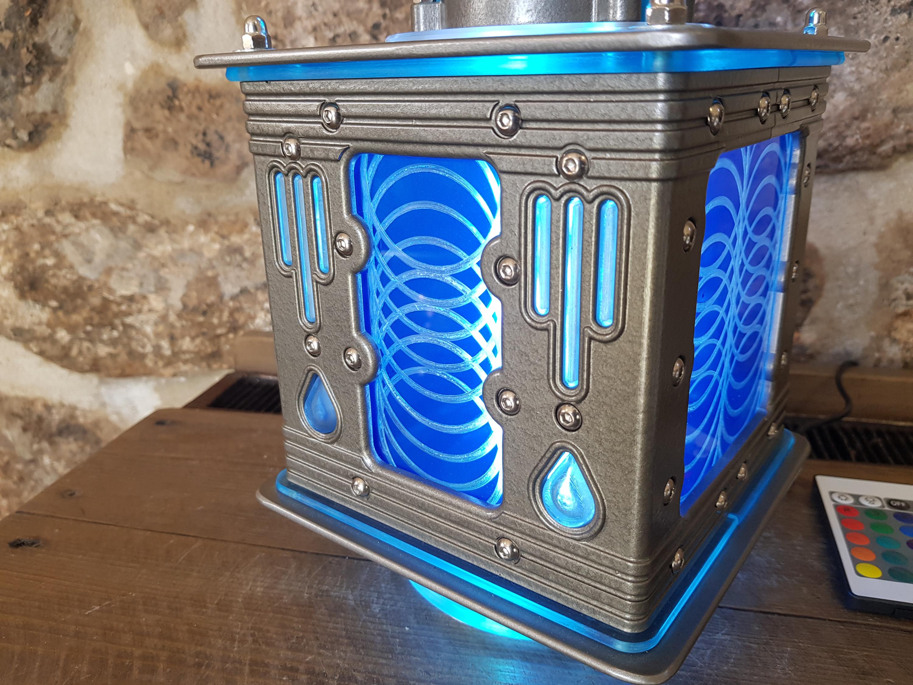 LED Vermilion Table Lamp, Retro, 1960s, Futuristic, LED - Etsy