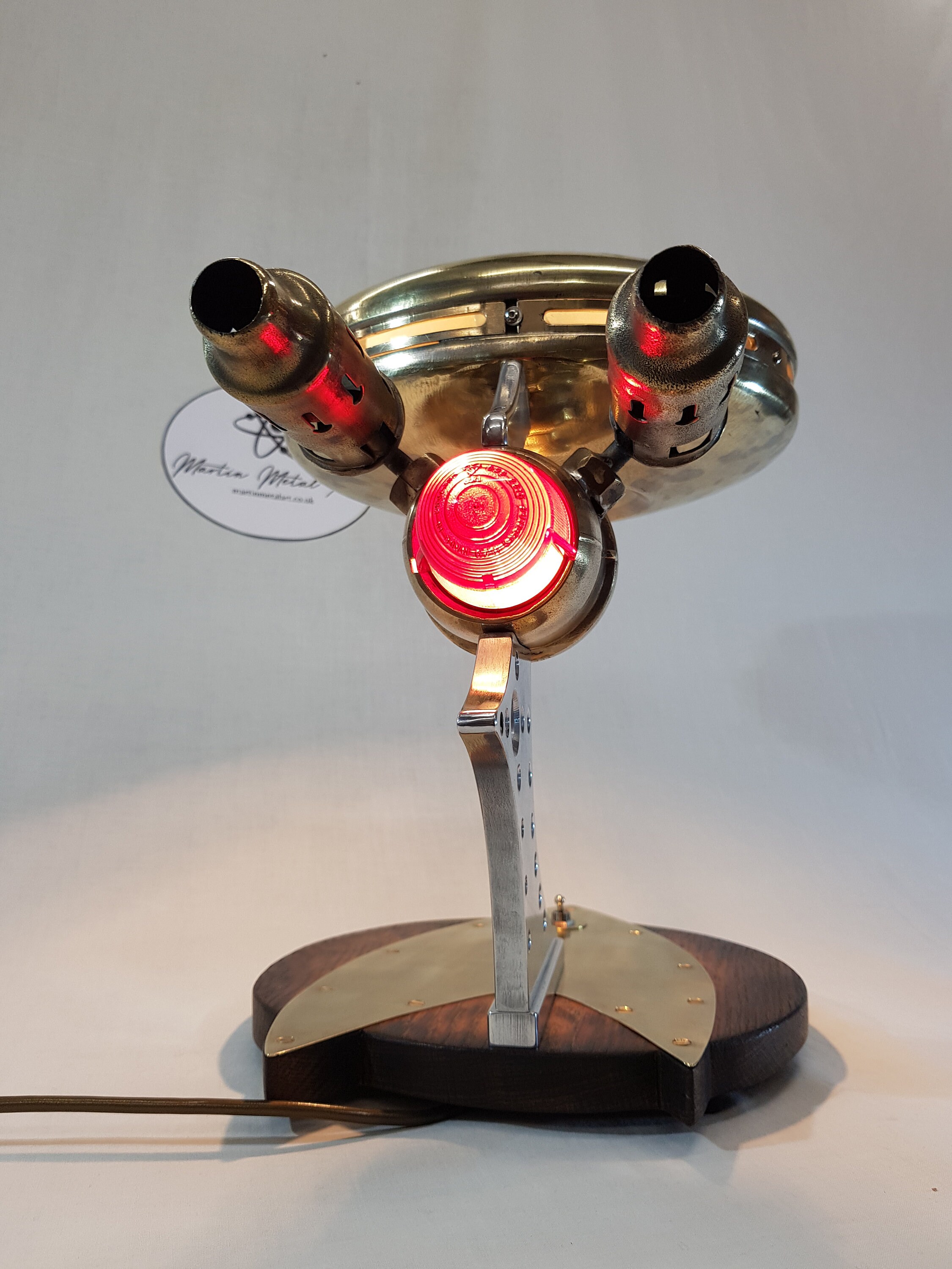 The Steam Trek Enterprise Lamp 'Made To Order' | Etsy