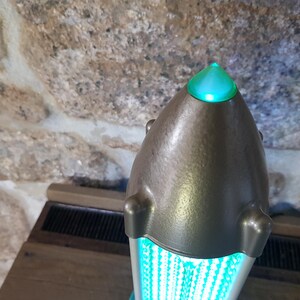 LED Rocket Lamp, Retro, 1960s, Futuristic, LED - Etsy