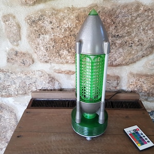 LED Rocket Lamp, Retro, 1960s, Futuristic, LED - Etsy