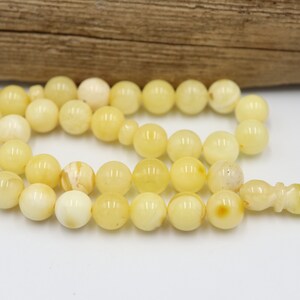 Islamic Muslim Prayer Amber 33 White Color Beads | 7.8 G Natural Baltic ...