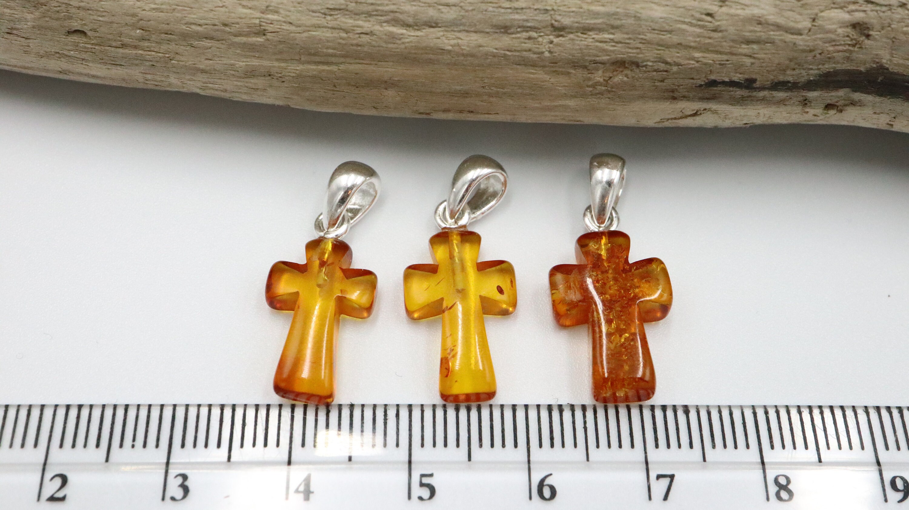 Amber Cross Pendants 3 SIZES LOT 925 Sterling Silver | Etsy