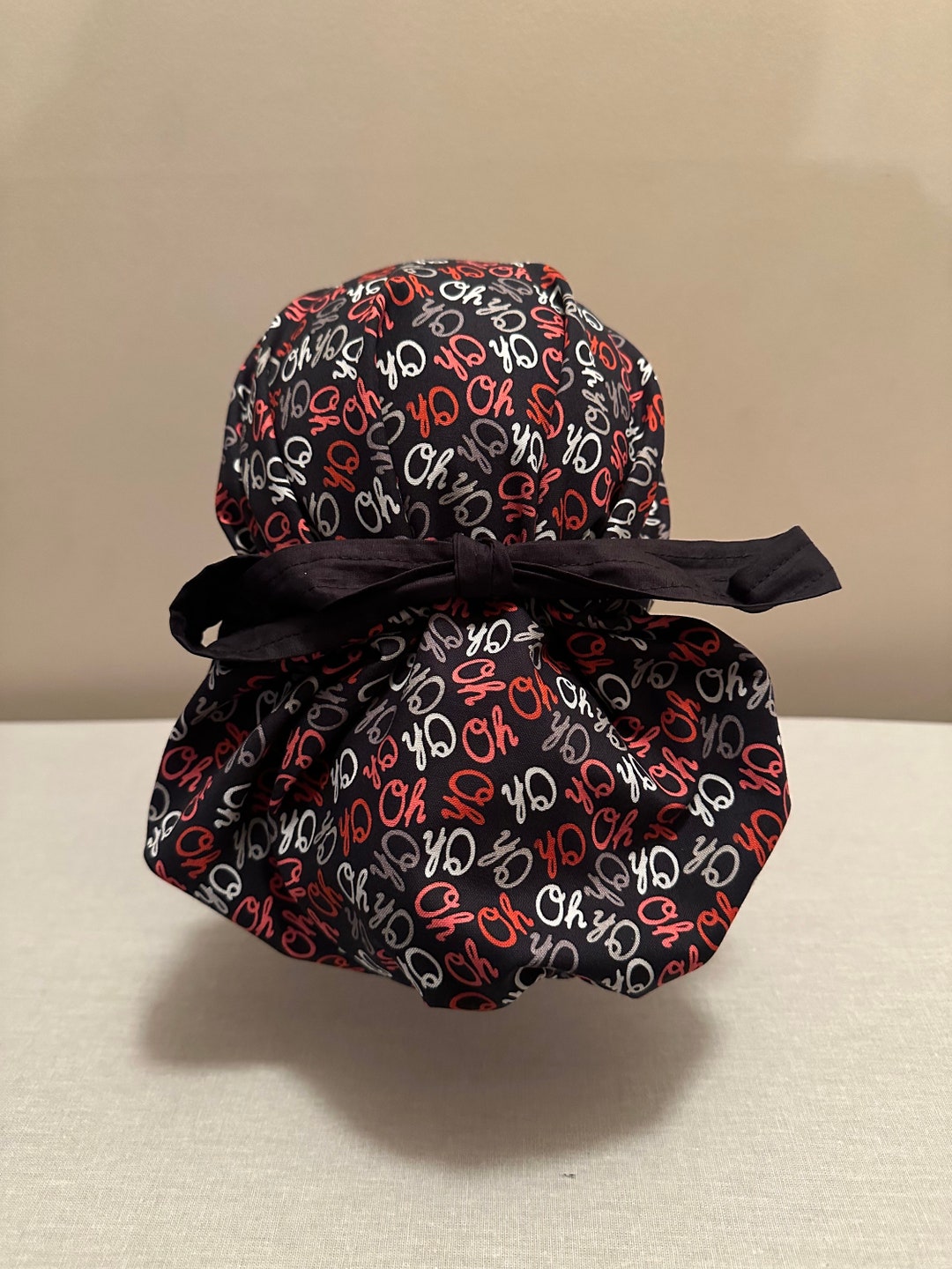 Ohio State Surgical Scrub Cap Health Care Scrub Cap Ponytail Scrub Cap ...