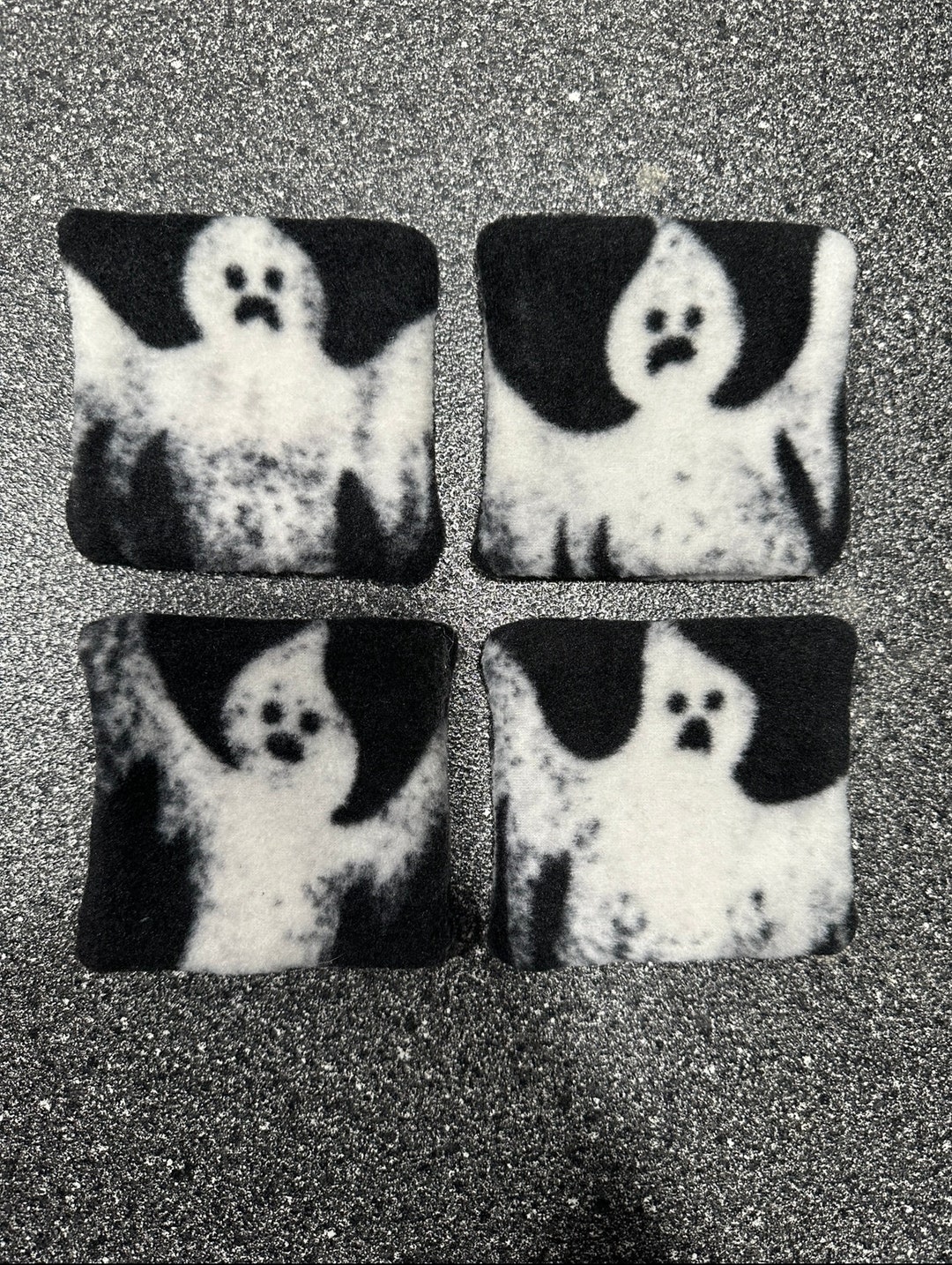 Spooky Ghost Fleece Pillows (set of 4) - Guinea Pig Halloween Bedding ...