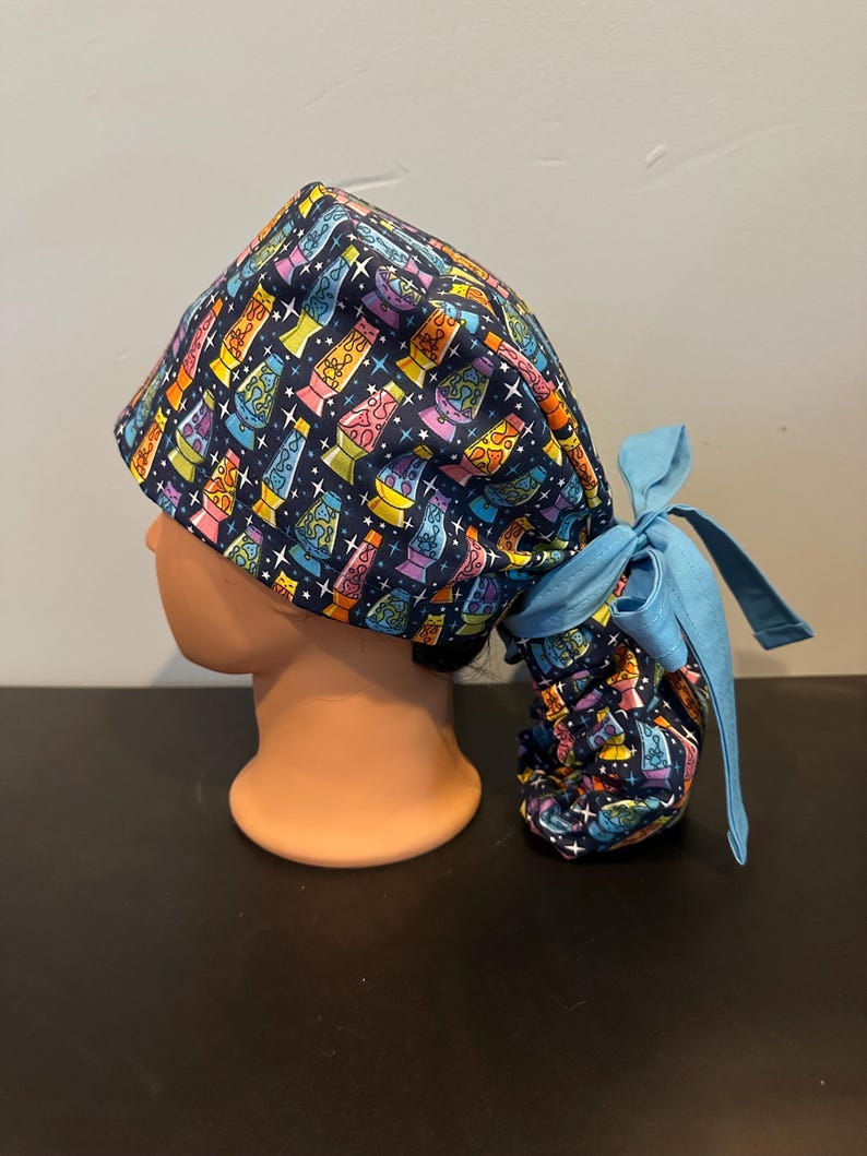 Lava Lamp Surgical Scrub Cap / Health Care Scrub Cap / Euro Scrub Cap ...