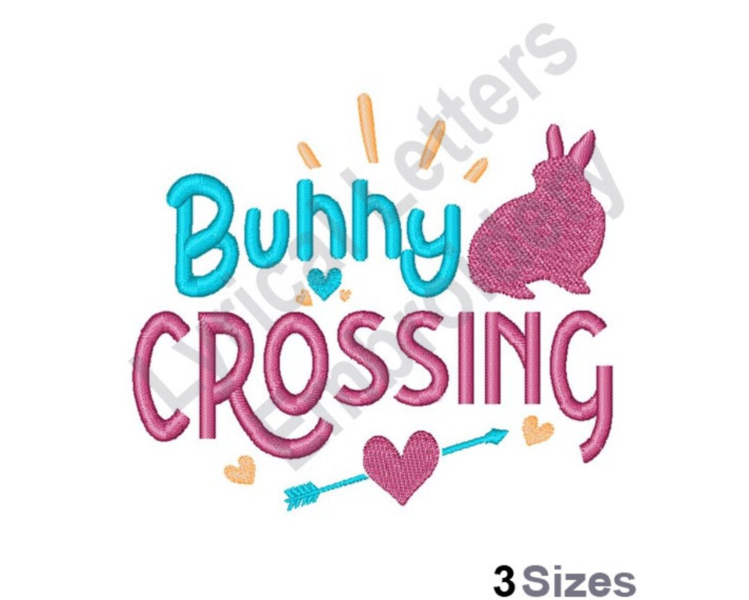 Bunny Crossing - Machine Embroidery Design, Embroidery Designs, Machine ...