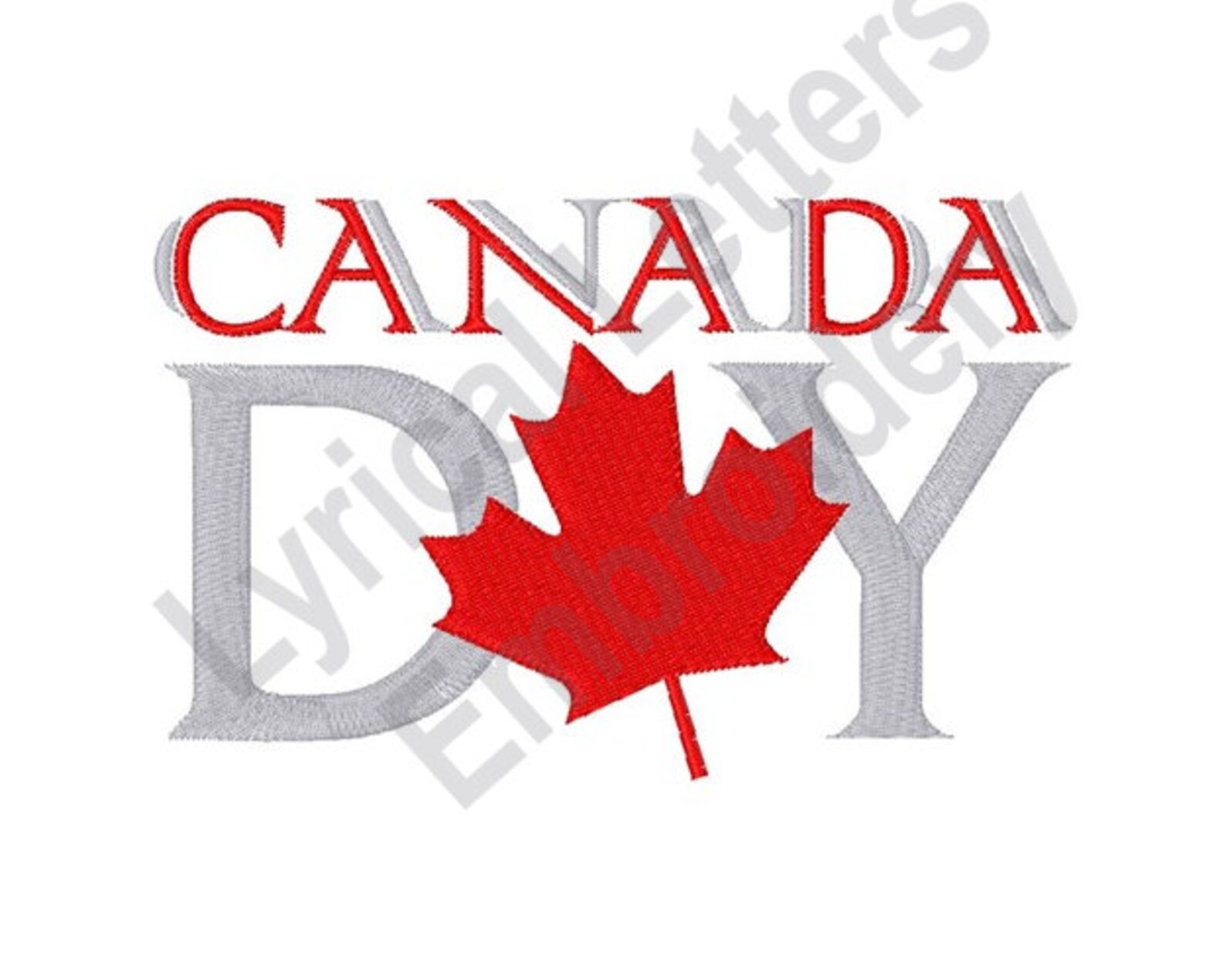 Canada Day Machine Embroidery Design Embroidery Designs | Etsy