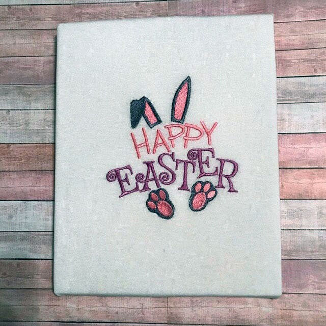 Happy Easter Bunny Rabbit Machine Embroidery Design | Etsy