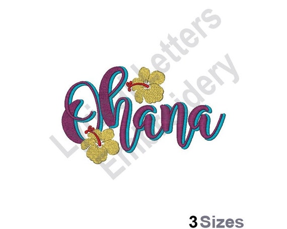 Ohana Machine Embroidery Design Embroidery Designs Machine - Etsy UK