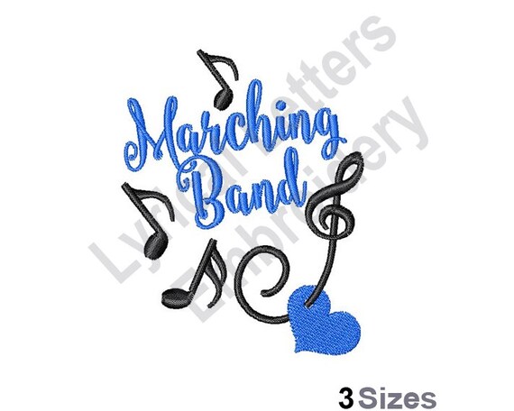 Marching Band Machine Embroidery Design Embroidery Designs - Etsy
