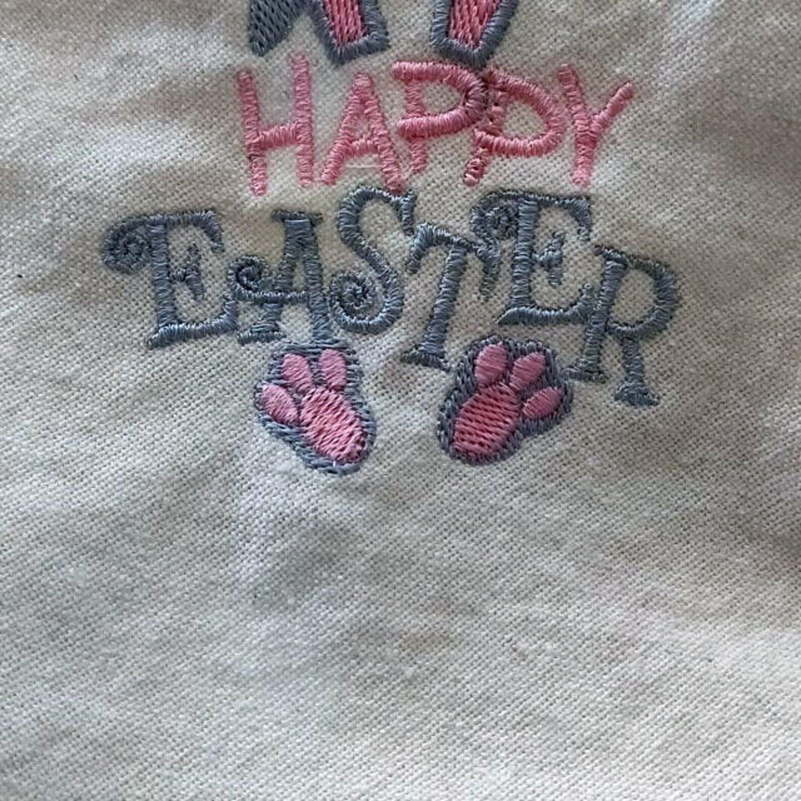 Happy Easter Bunny Rabbit Machine Embroidery Design | Etsy