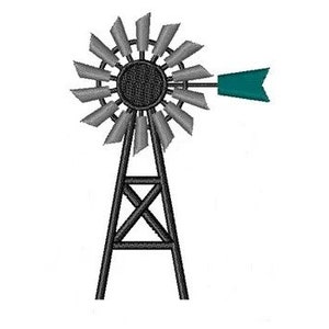 Windmill Machine Embroidery Design - 3 Sizes - Etsy