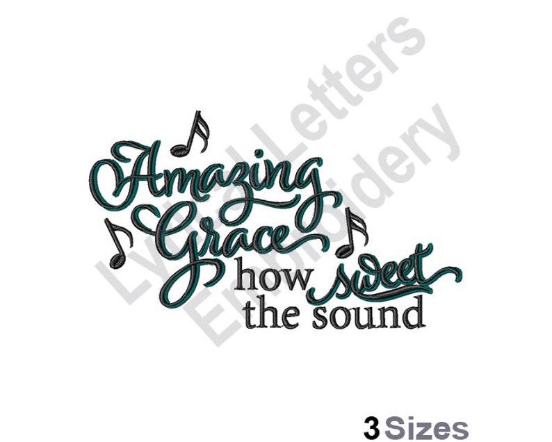 Amazing Grace - Machine Embroidery Design, Embroidery Patterns ...