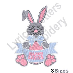 Happy Easter Bunny Machine Embroidery Design, Embroidery Patterns ...