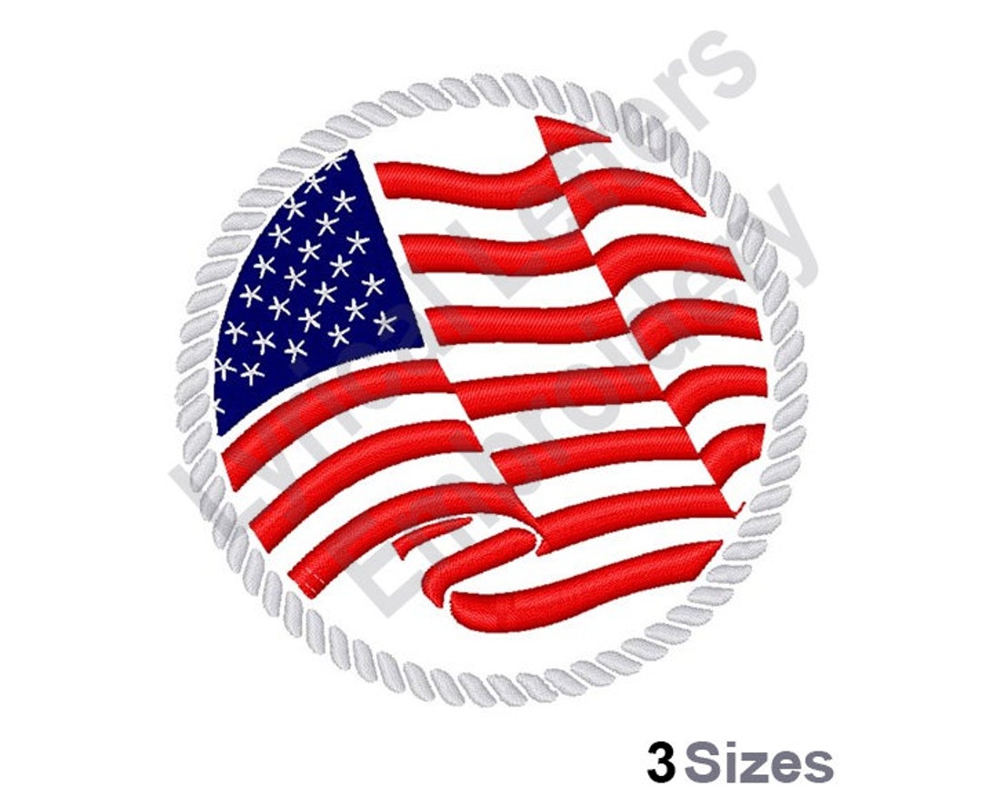 American Flag - Machine Embroidery Design, Embroidery Designs, Machine ...
