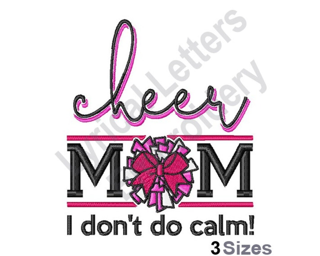 Cheer Mom - Machine Embroidery Design, Embroidery Designs, Machine ...