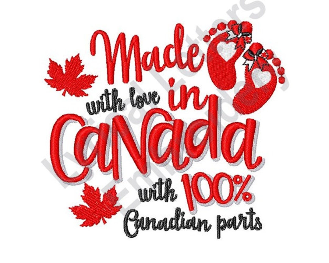 Made in Canada - Machine Embroidery Design, Embroidery Designs, Machine ...