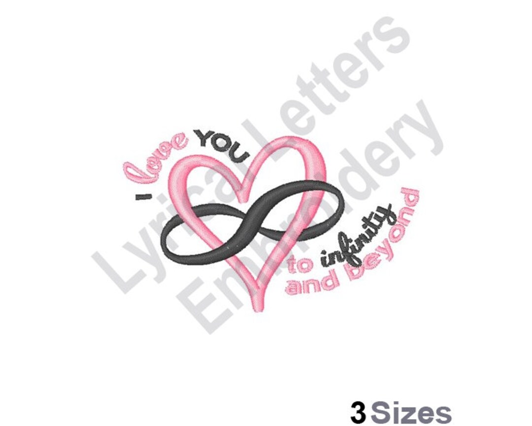 Love to Infinity Machine Embroidery Design, Embroidery Designs, Machine ...