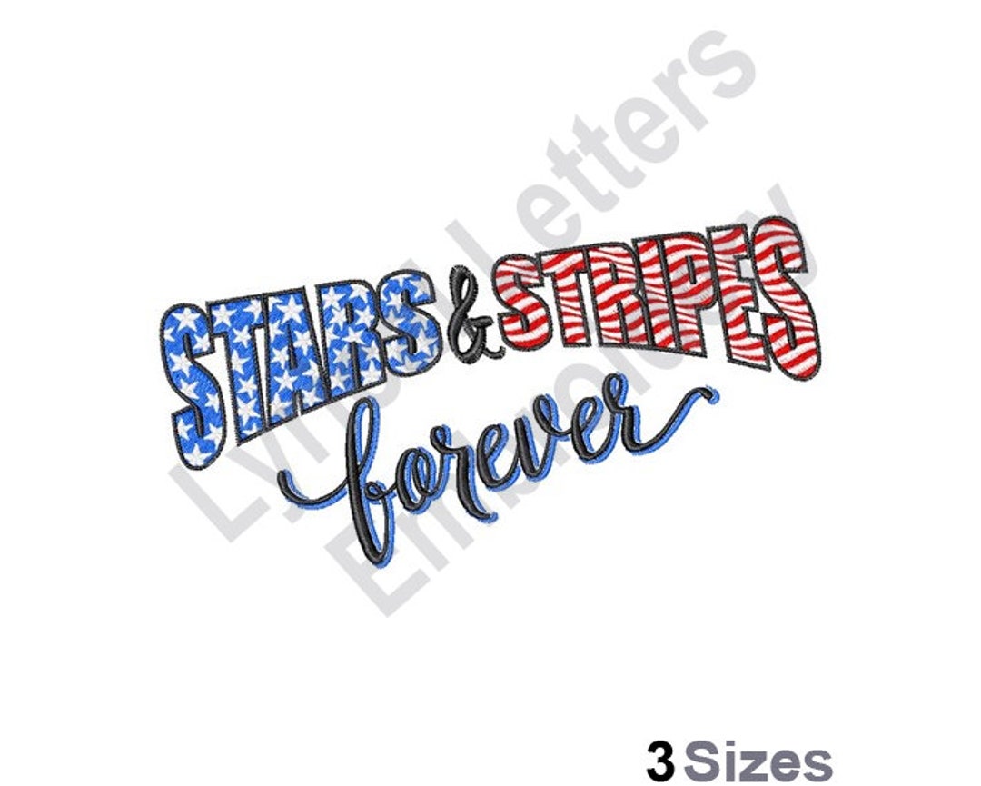 Stars & Stripes Forever - Machine Embroidery Design, Embroidery Designs ...