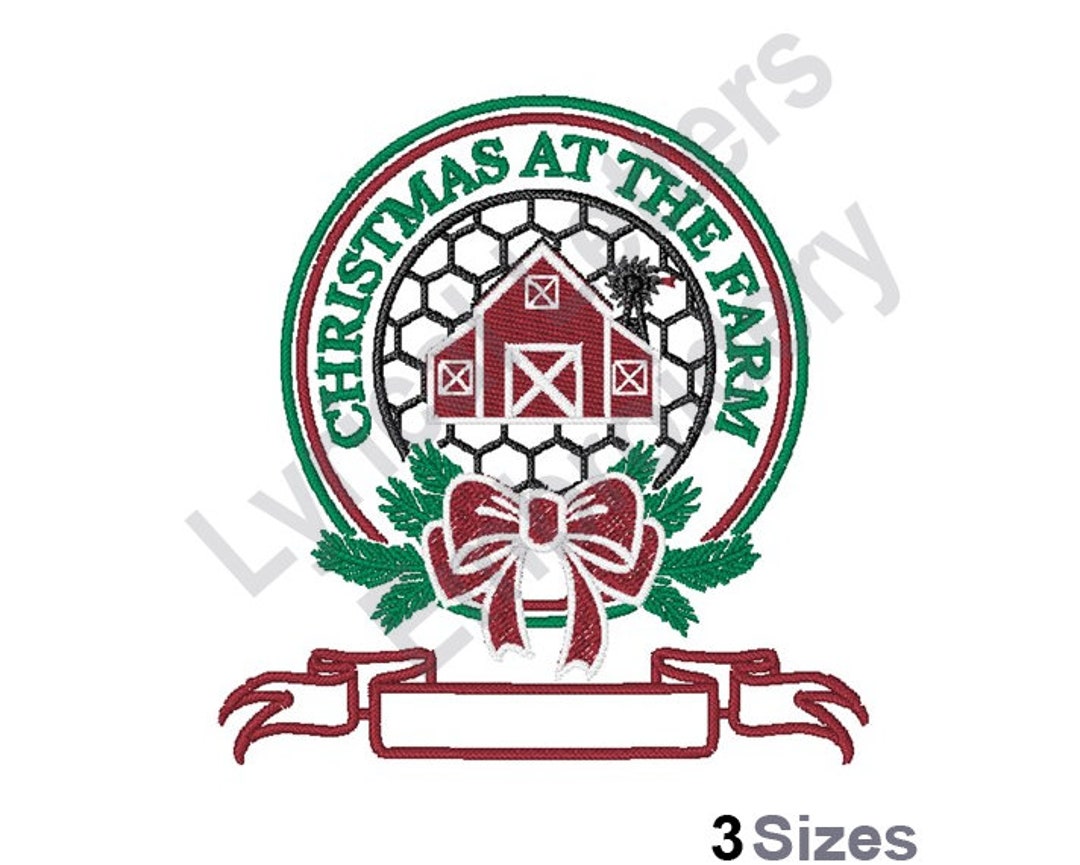 Christmas at Farm Machine Embroidery Design, Embroidery Designs ...