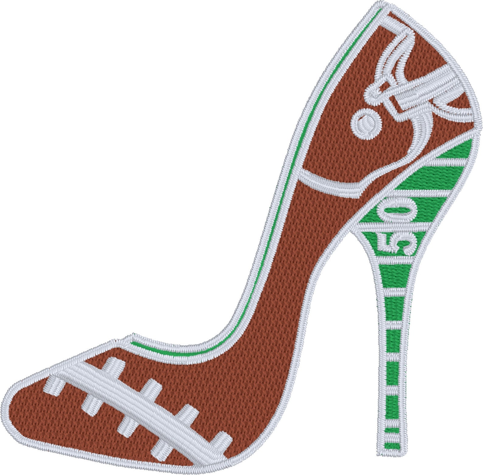 Football High Heel - Machine Embroidery Design, Embroidery Designs ...