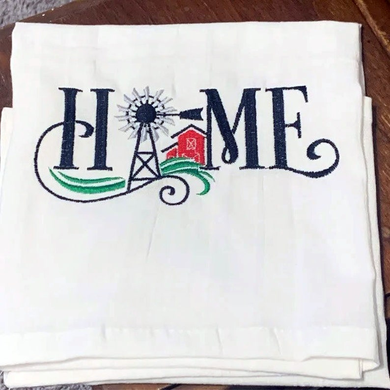 Farm Home Machine Embroidery Design Embroidery Designs - Etsy
