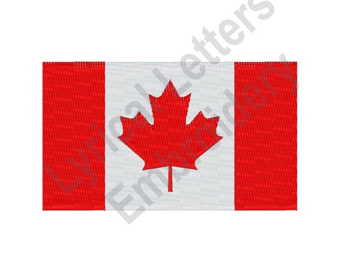 Canada Flag Machine Embroidery Design Embroidery Designs | Etsy