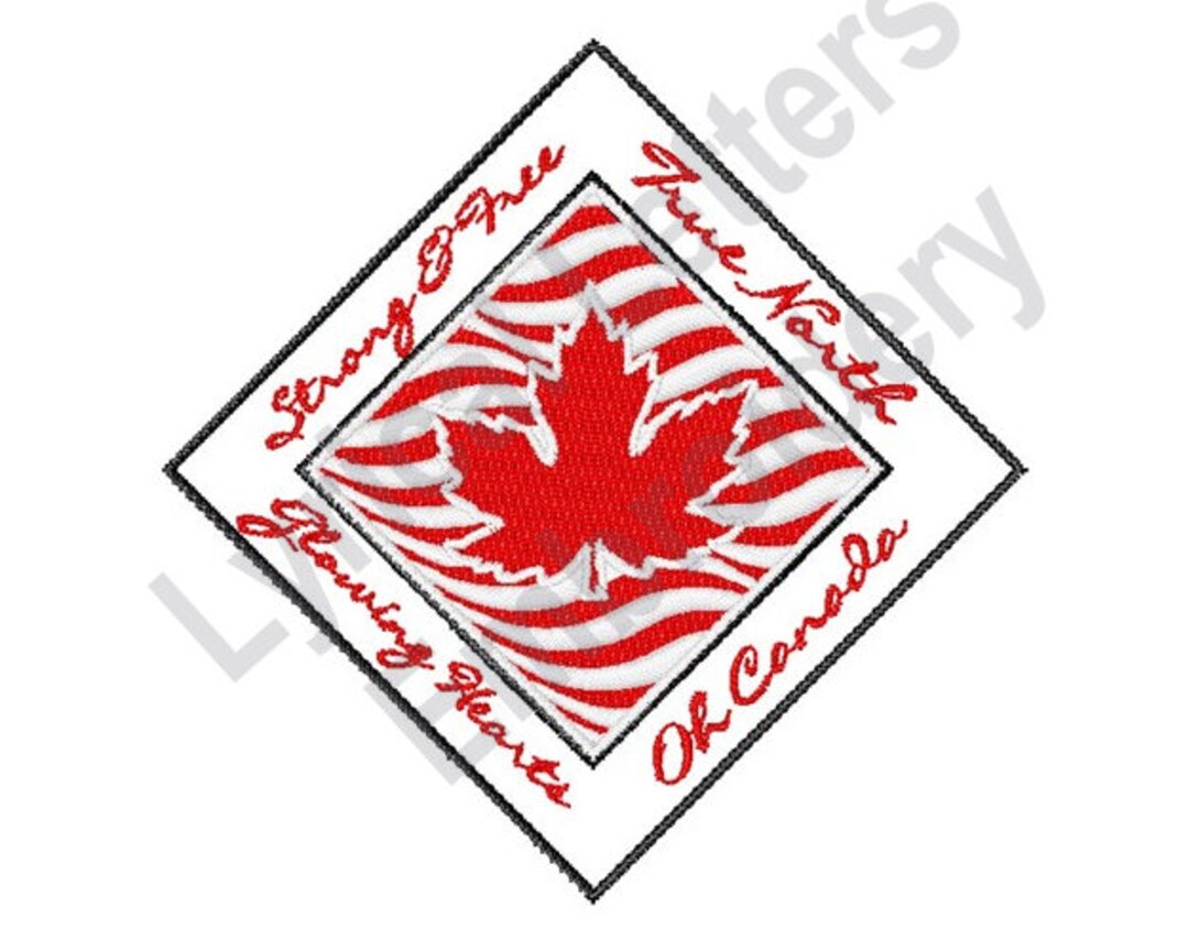 Canada Strong - Machine Embroidery Design, Embroidery Designs, Machine ...