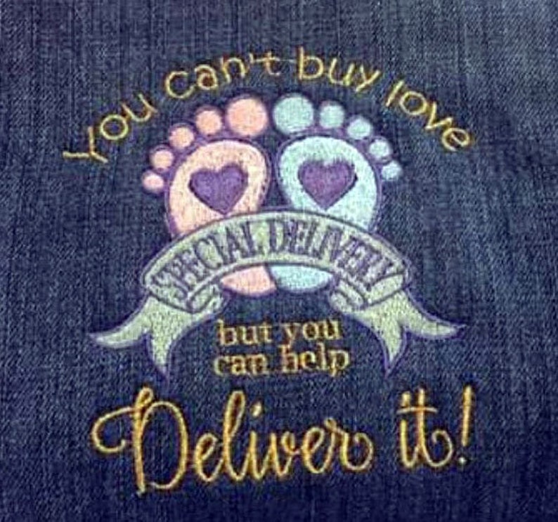 Baby Special Delivery Machine Embroidery Design Embroidery | Etsy